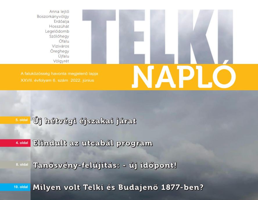 Telki hírei egy helyen - lapozzon bele a júniusi Naplóba!