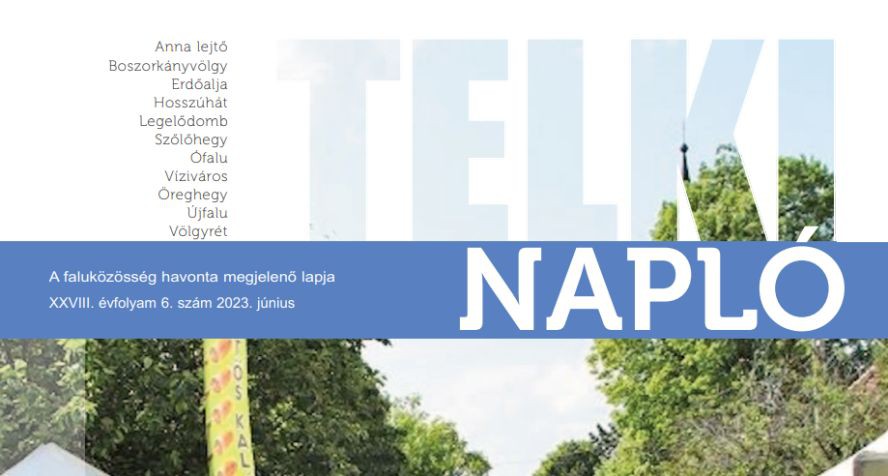 Íme, a júniusi Telki Napló!